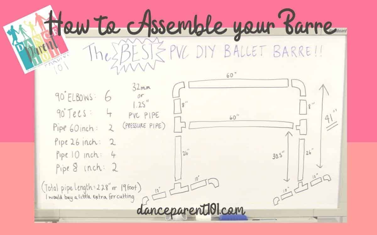 Ballet Barre Assembly Diagram | Dance Parent 101