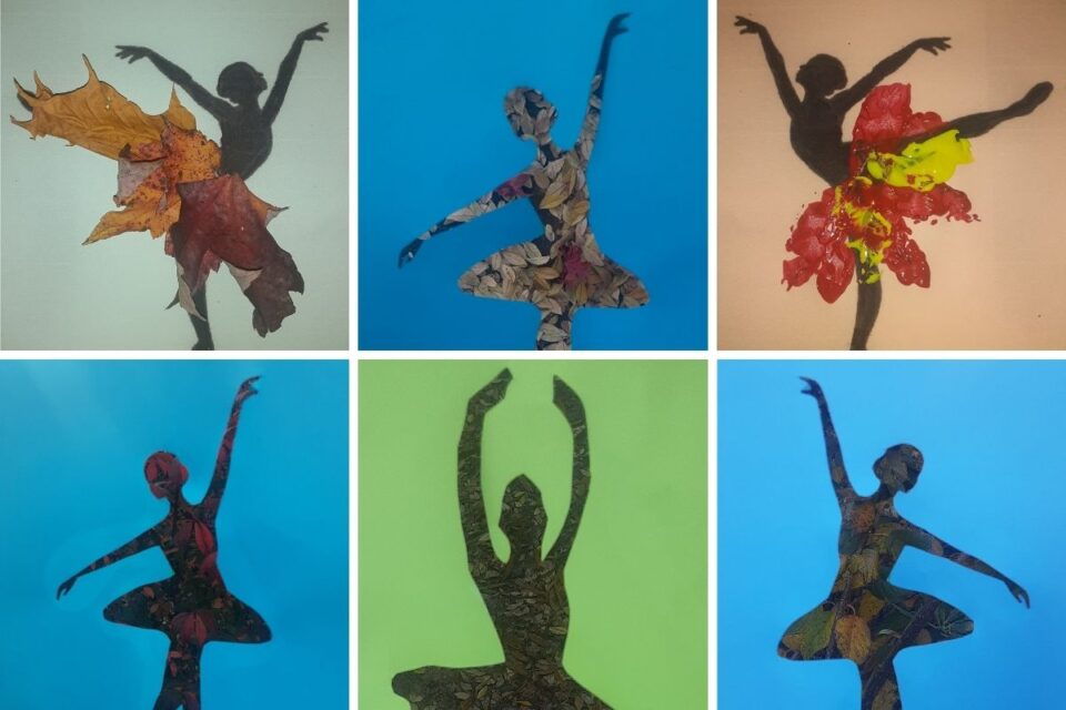 Ballerina Autumn Leaf Kids Craft Projects for Fall